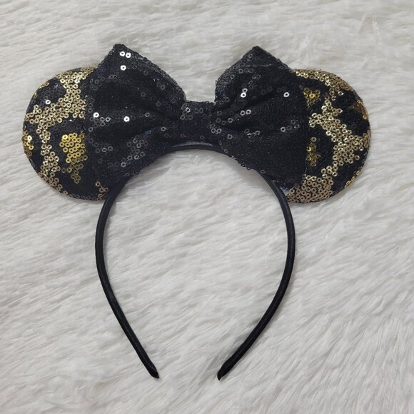Disney | Accessories | Leopard Sequin Minnie Mouse Ears | Poshmark